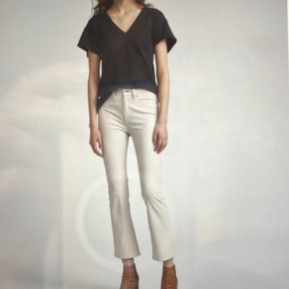 rag & bone | Jeans | Rag Bone Hana High Rise Leather Pant | Poshmark